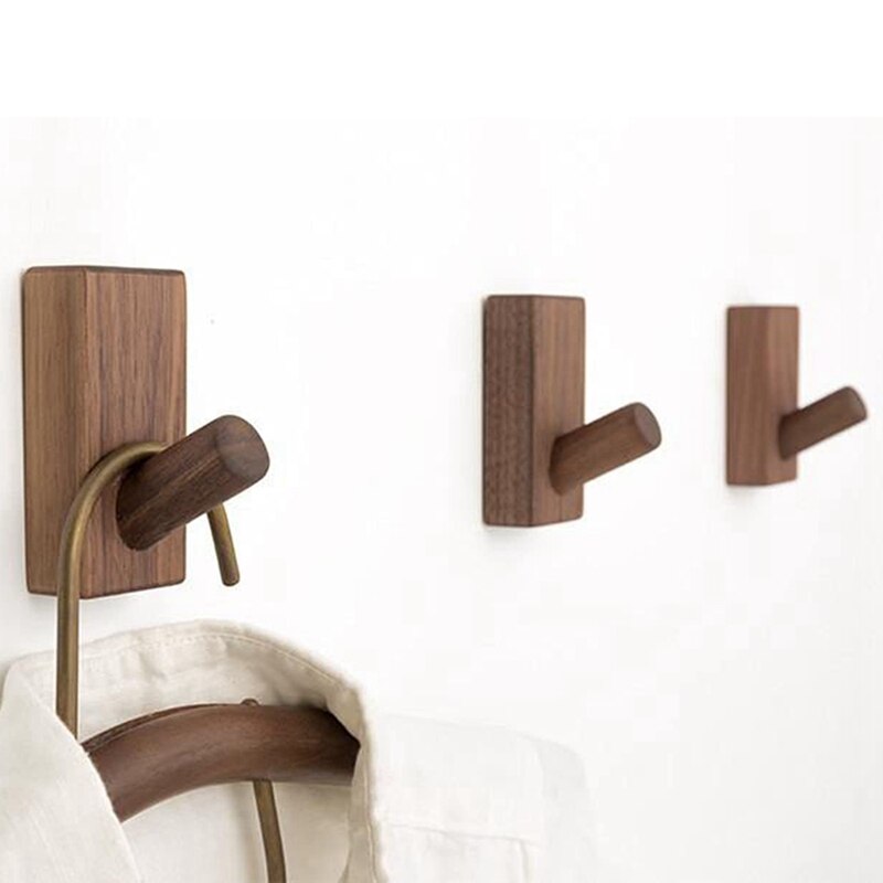 Wood Wall Hooks, 3 Pack Natural Wooden Coat Hooks ... – Grandado