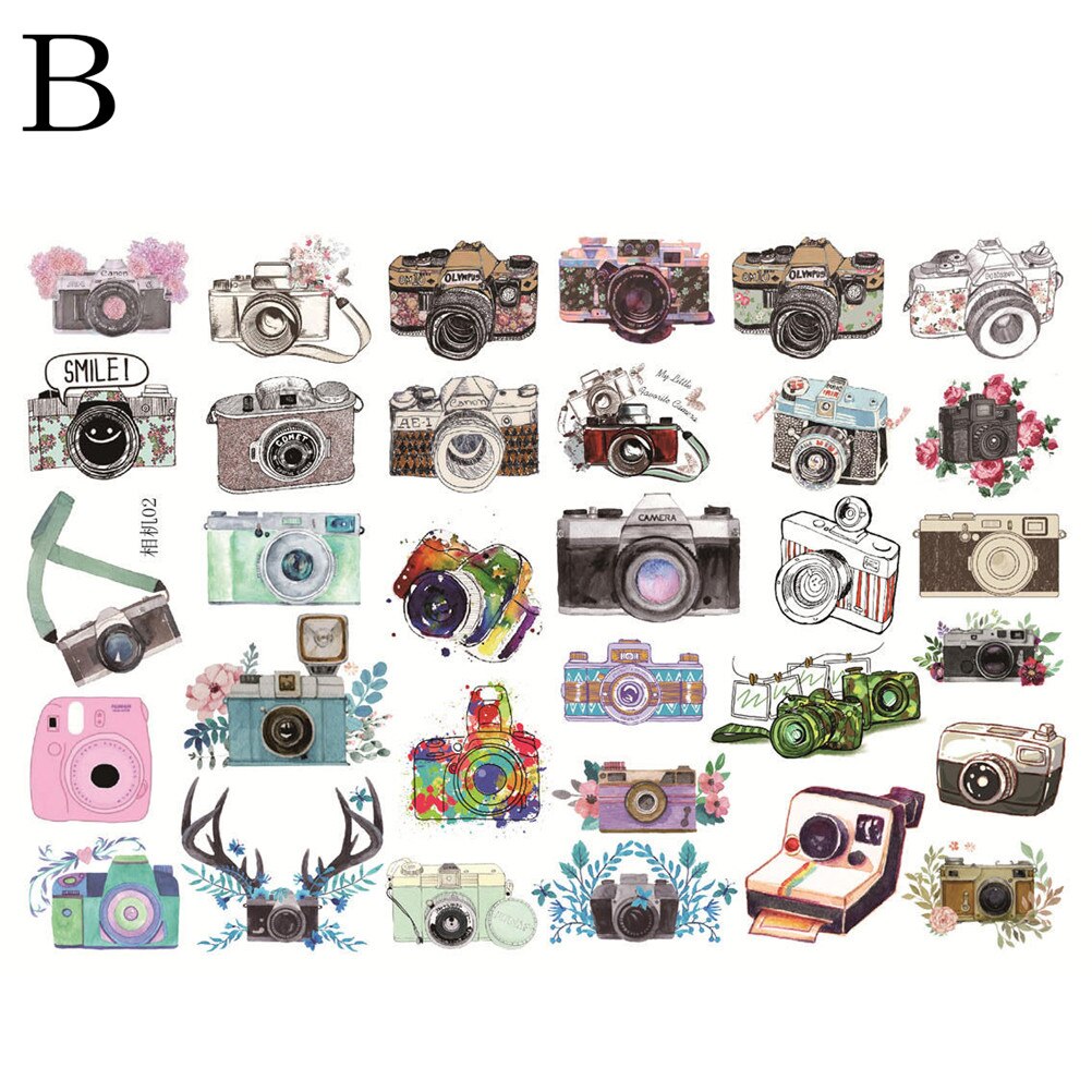 DIY Camera Adhesive Paper Sticker Handmade Photo A... – Grandado