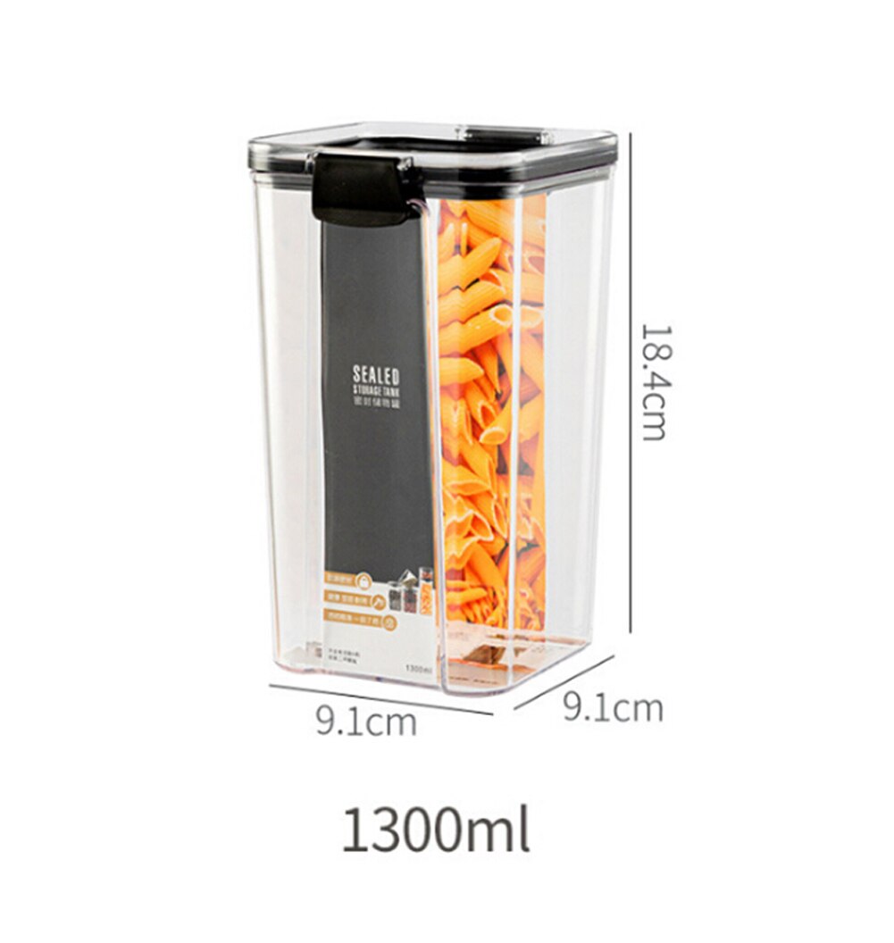 Kitchen Transparent Sealed Cans Grains Storage Box... – Vicedeal