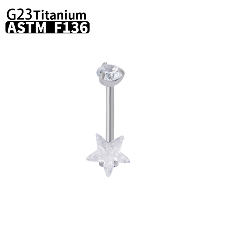 G23 Titanium Vrouwen Sexy Navel Ringen Piercing AS... – Grandado