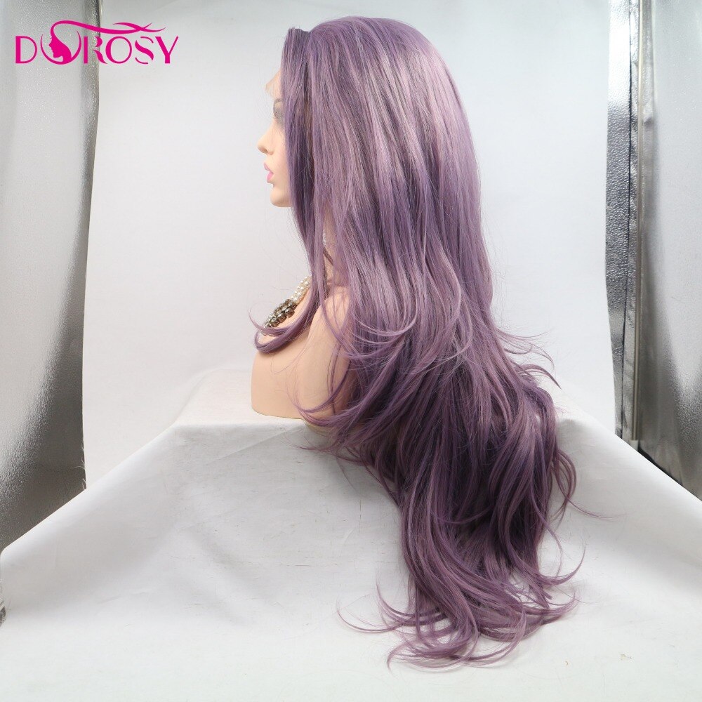 DOROSY HAIR High Temperature Fiber Purple Wig Cosp... – Grandado