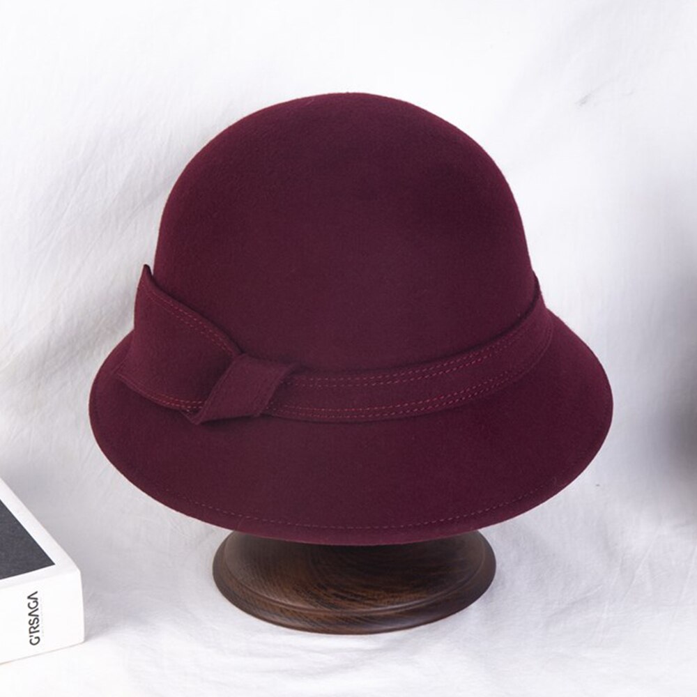 QPALCR Winter Wool Fedoras Hats For Women Female F... – Vicedeal