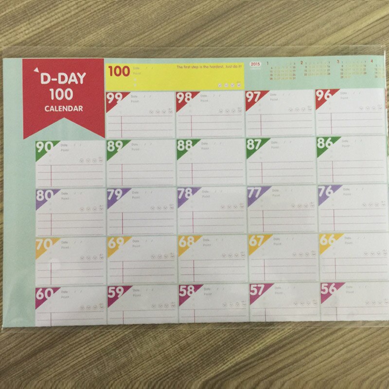 1Pcs 61*44.3Cm Superdeal 100 Dag Countdown Kalende... – Vicedeal