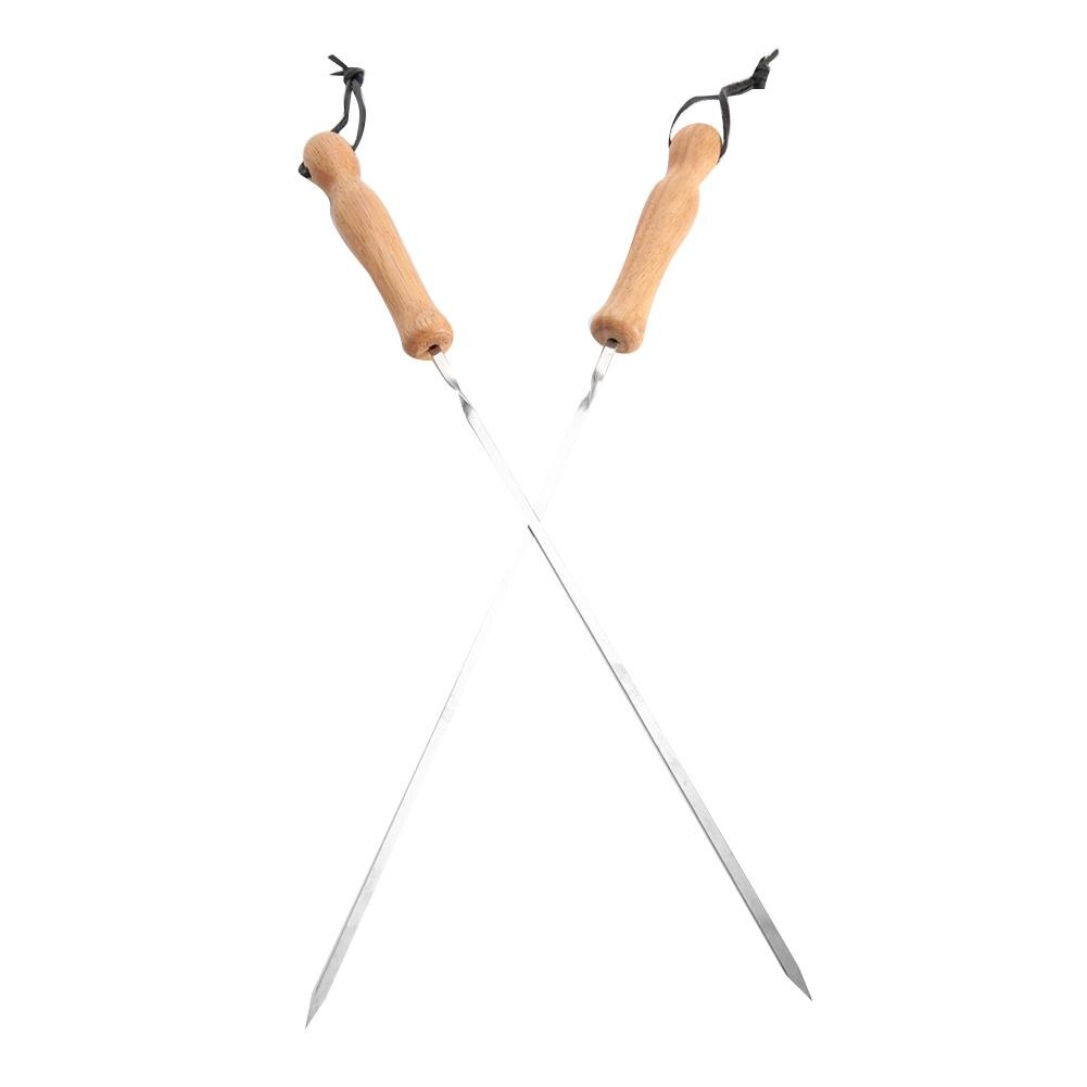 Houten Handvat Roestvrij Staal Barbecue Teken Set ... – Grandado