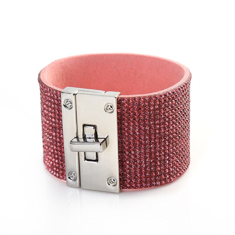 Knoppen Lederen Armband Voor Vrouwen Rode Polsband... – Vicedeal