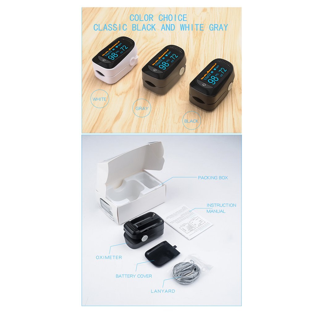 H2 Digital Finger Oximeter Oled Pulse Oximeter Dis... – Grandado