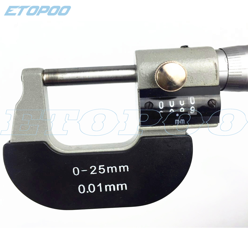 0-25mm x 0.01mm micrometer with counter outside mi... – Vicedeal