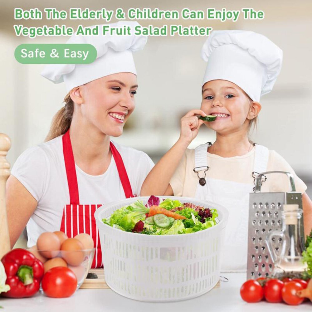 Quick Dry Electric Vegetable Salad Spinner Fruits ... – Grandado