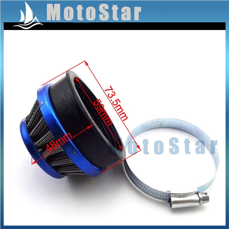 Blauw Racing Motorfiets 60mm Luchtfilter Clearner ... – Grandado