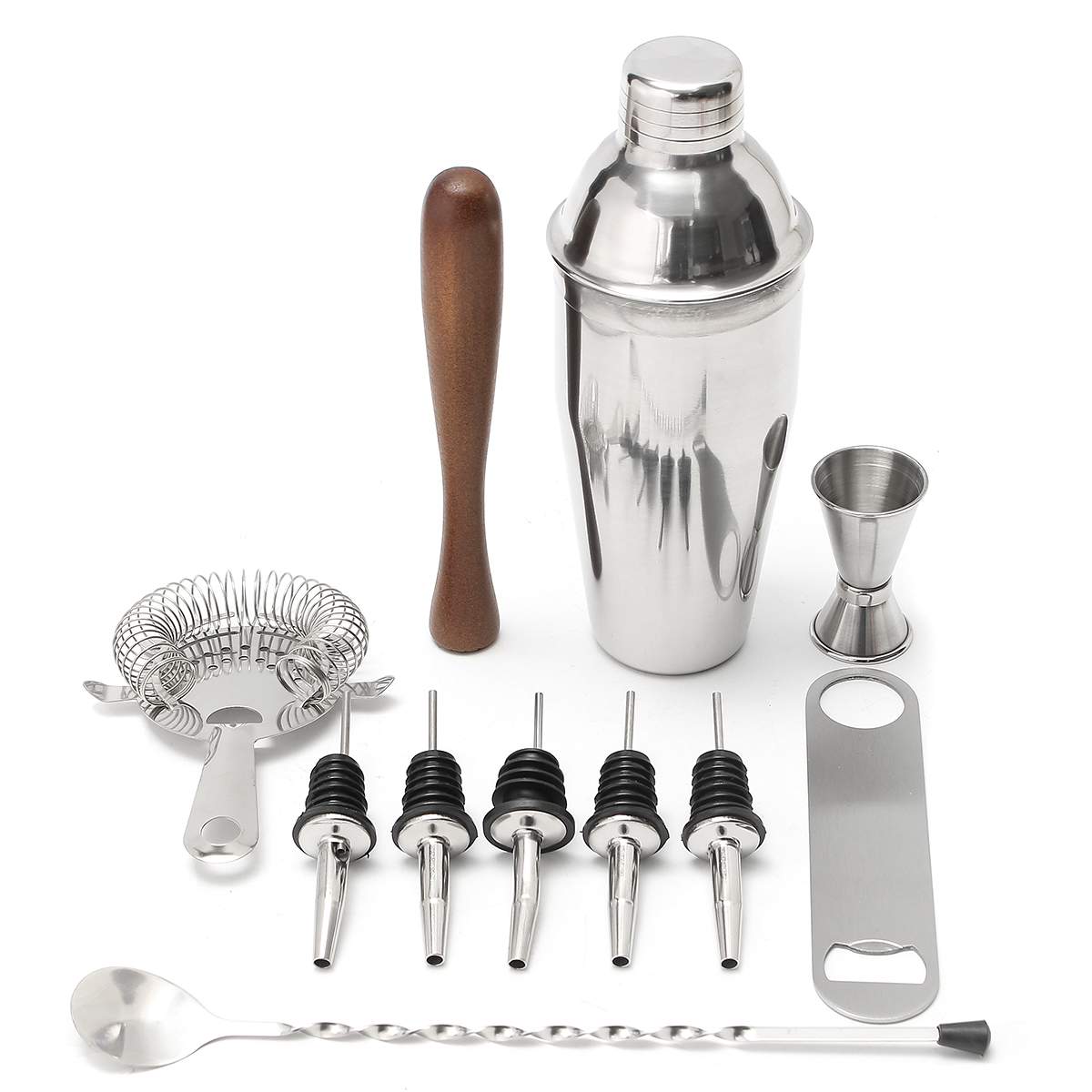11Pcs/set Cocktail Shaker Set With Mixer Martini M... – Vicedeal