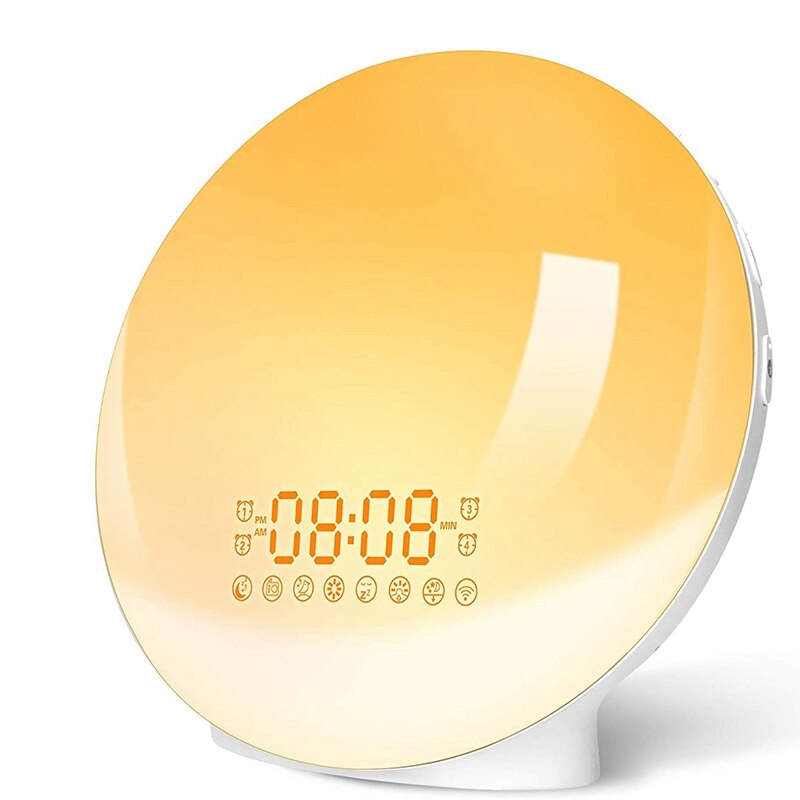 WiFi Smart Wake Up Light Workday Alarm Clock with ... – Vicedeal
