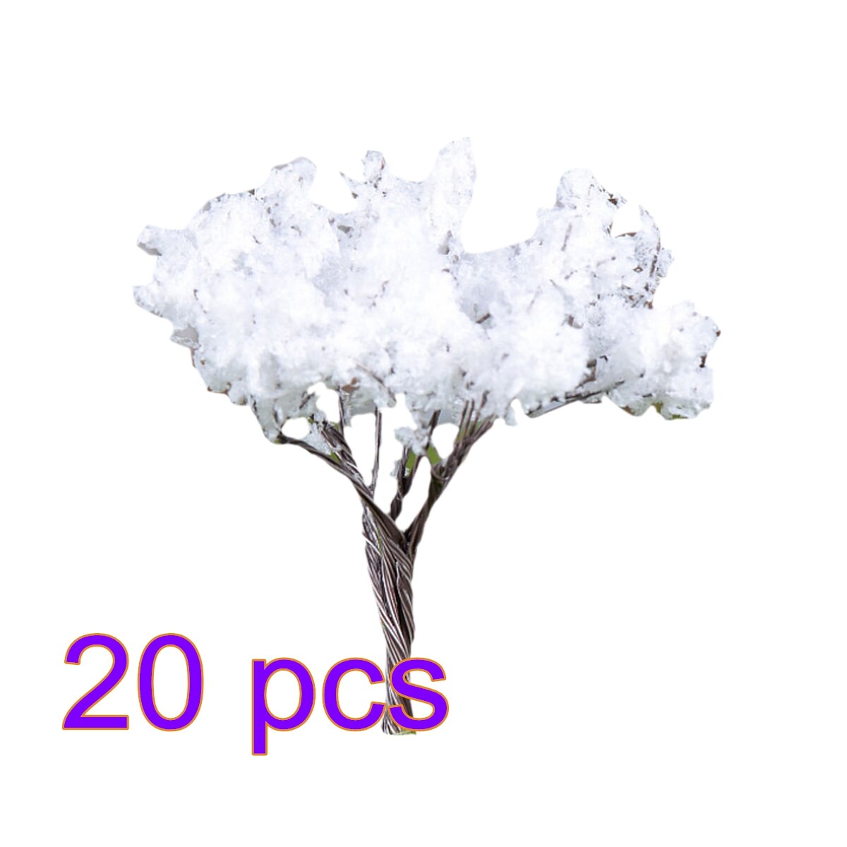 20/50/100 Pcs 6.7cm HO 1:85 Scale Snow Tree Model ... – Grandado