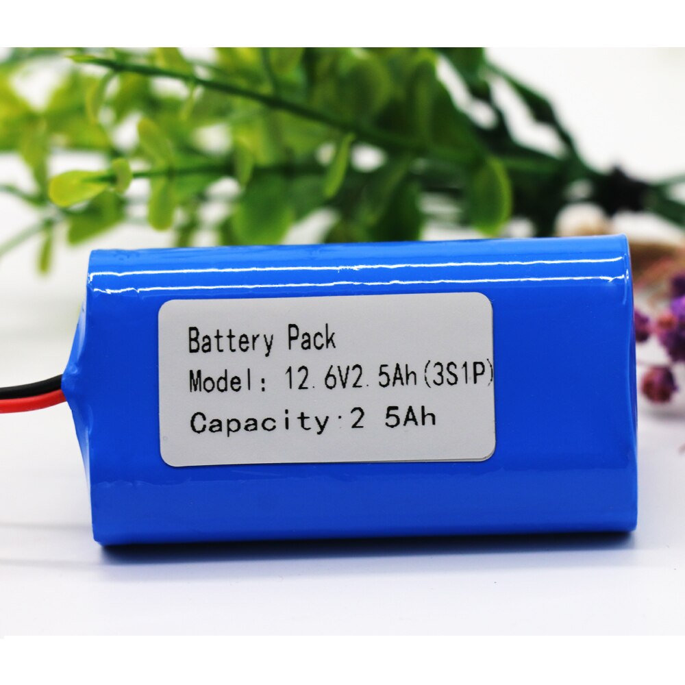 12V Battery 3S1P 12.6V/11.1V 2500mAh 18650 Lithium... – Grandado