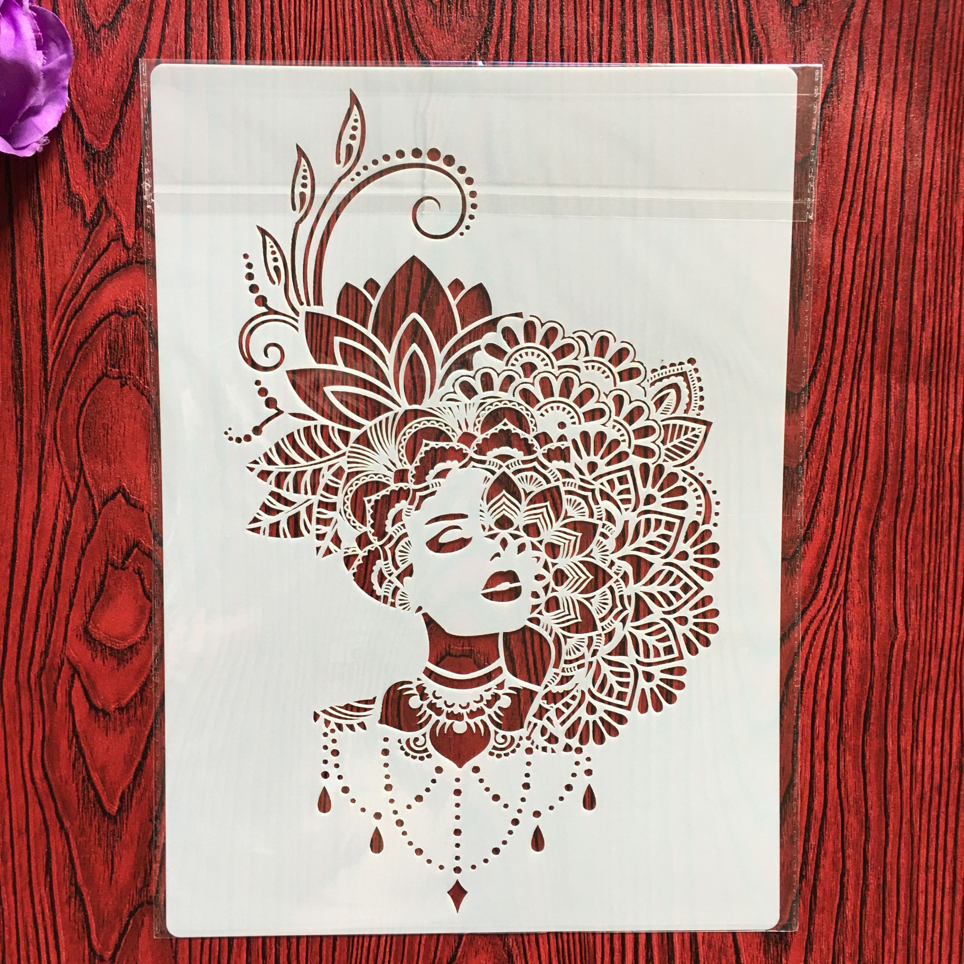 A4 29 * 21cm Beauty girl DIY Stencils Wall Paintin... – Vicedeal