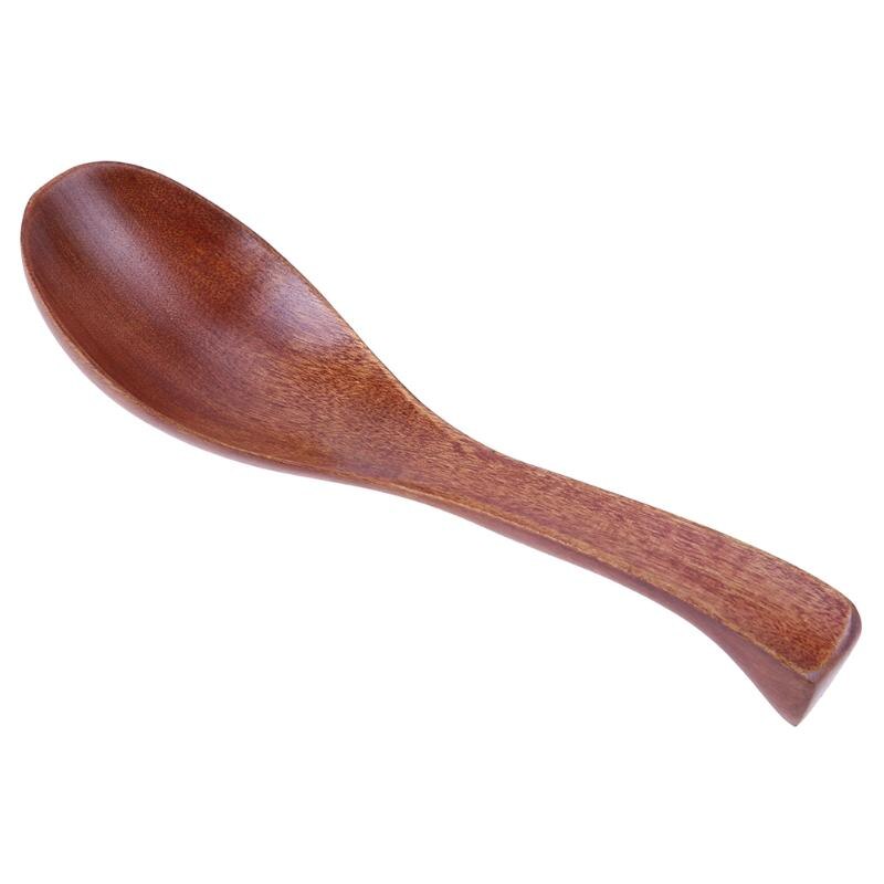 Natural Japanese Style Large Wooden Soup Spoon Hea... – Grandado