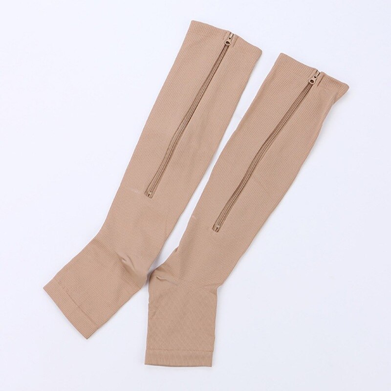 Men Women Elastic Compression Socks Toe Open Leg S... – Grandado