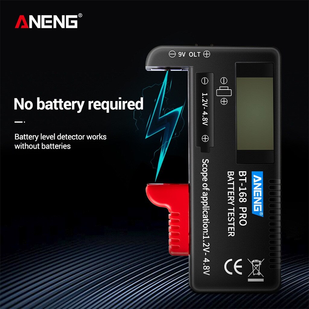 BT168Pro Smart LCD Digital Battery Tester Electron... – Grandado