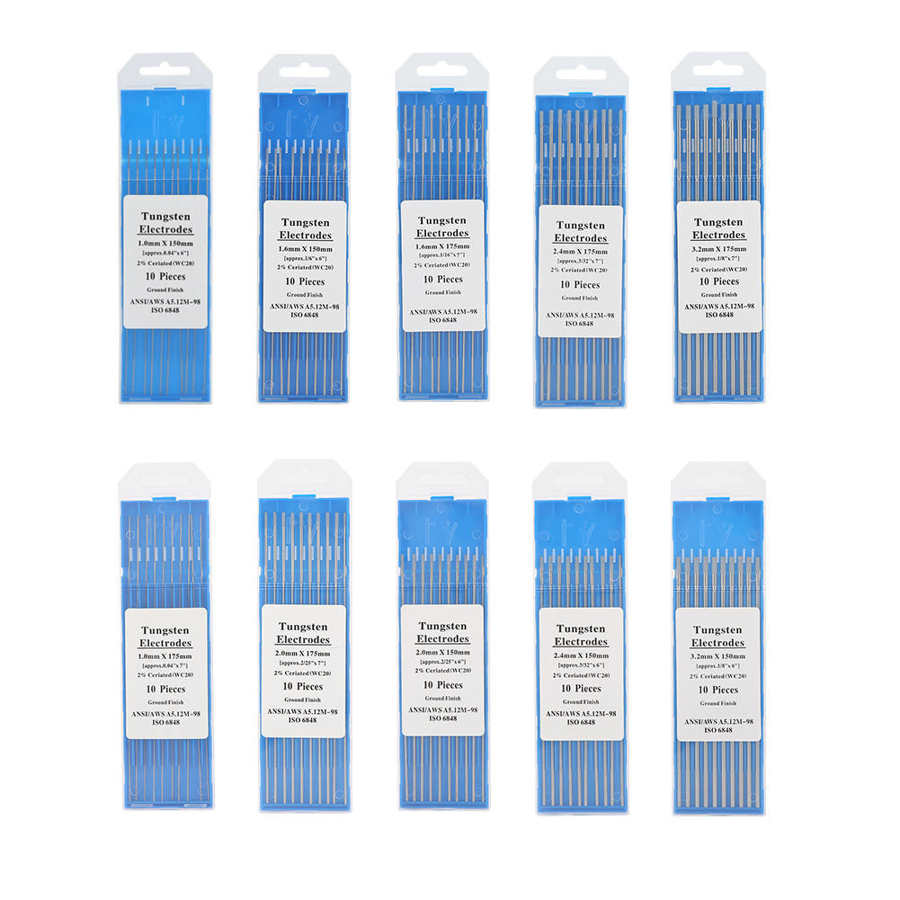 10x WC20 Cerium Tungsten TIG Electrodes for Stainl... – Grandado
