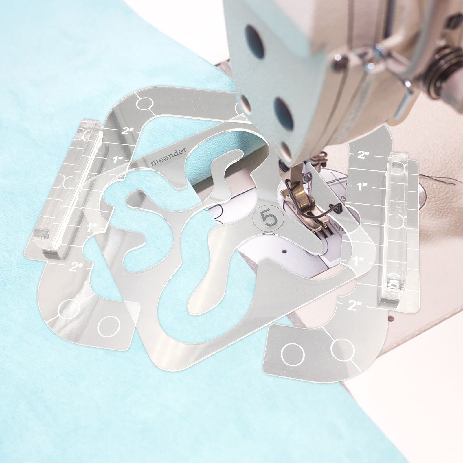 Free Motion Quilting Template Series 5 with Quilti... – Vicedeal