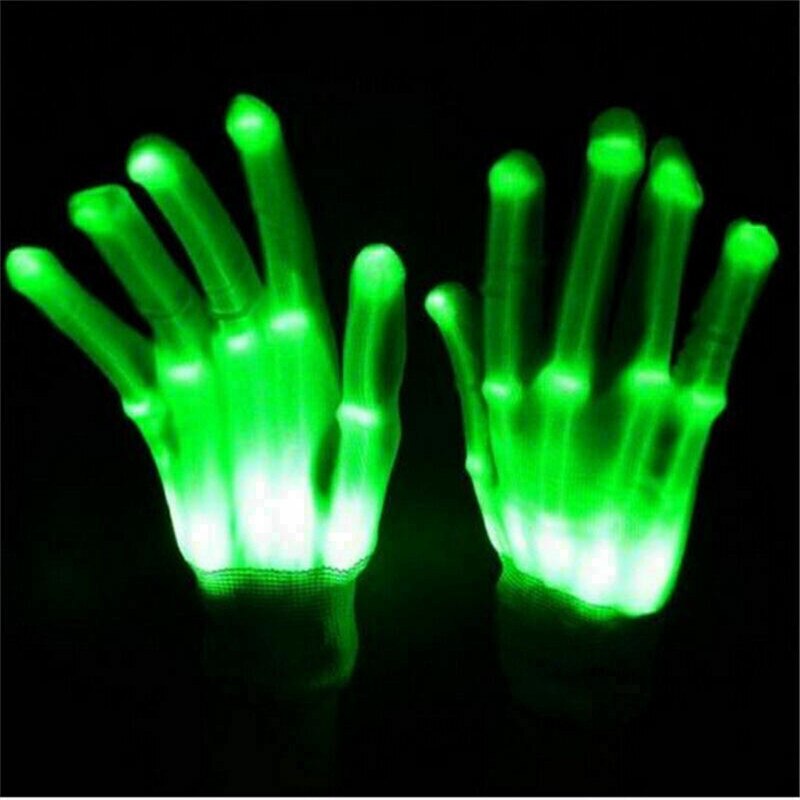 LED Flashing Gloves 6 Mode Colorful Glow Light Up ... – Grandado