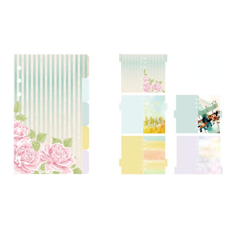 5sheets/set A6 A5 Binder Index Dividers for Loose-... – Grandado