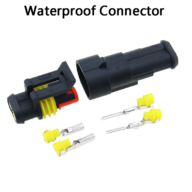 5 sets Kit 2 Pin Way Waterproof Electrical Wire Co... – Vicedeal