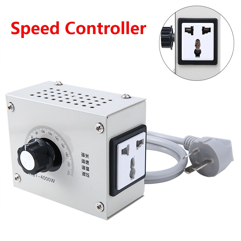 220V AC Motor Speed Controller 4000W Variable Volt... – Grandado