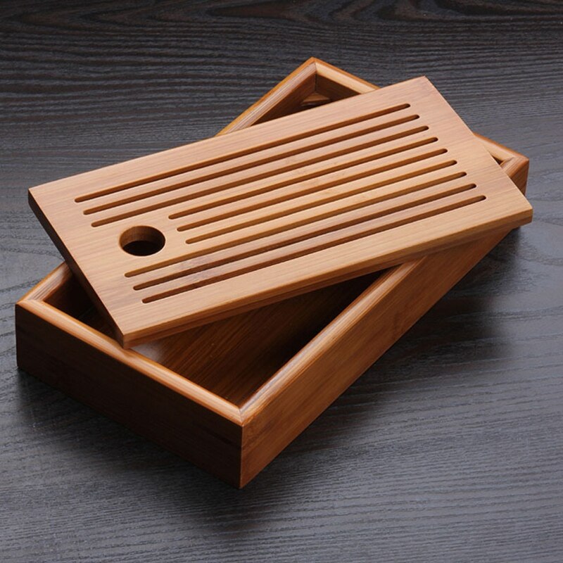 Bamboo Tea Tray Solid Bamboo Tea Board Kung Fu Tea... – Grandado