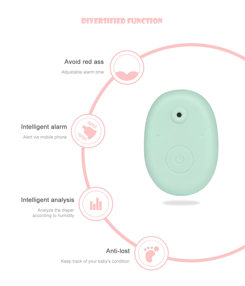 Infant Baby Diapers Sensor urine Wet Intelligent A... – Vicedeal