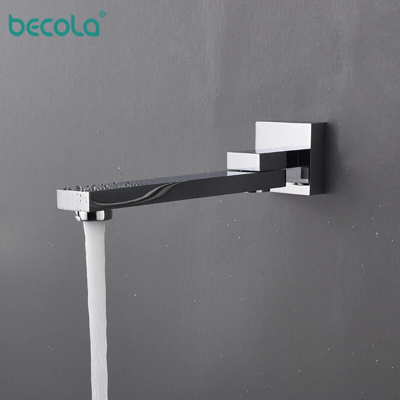 BECOLA Spout Chrome Finish Brass Spout Bibcocks 18... – Grandado