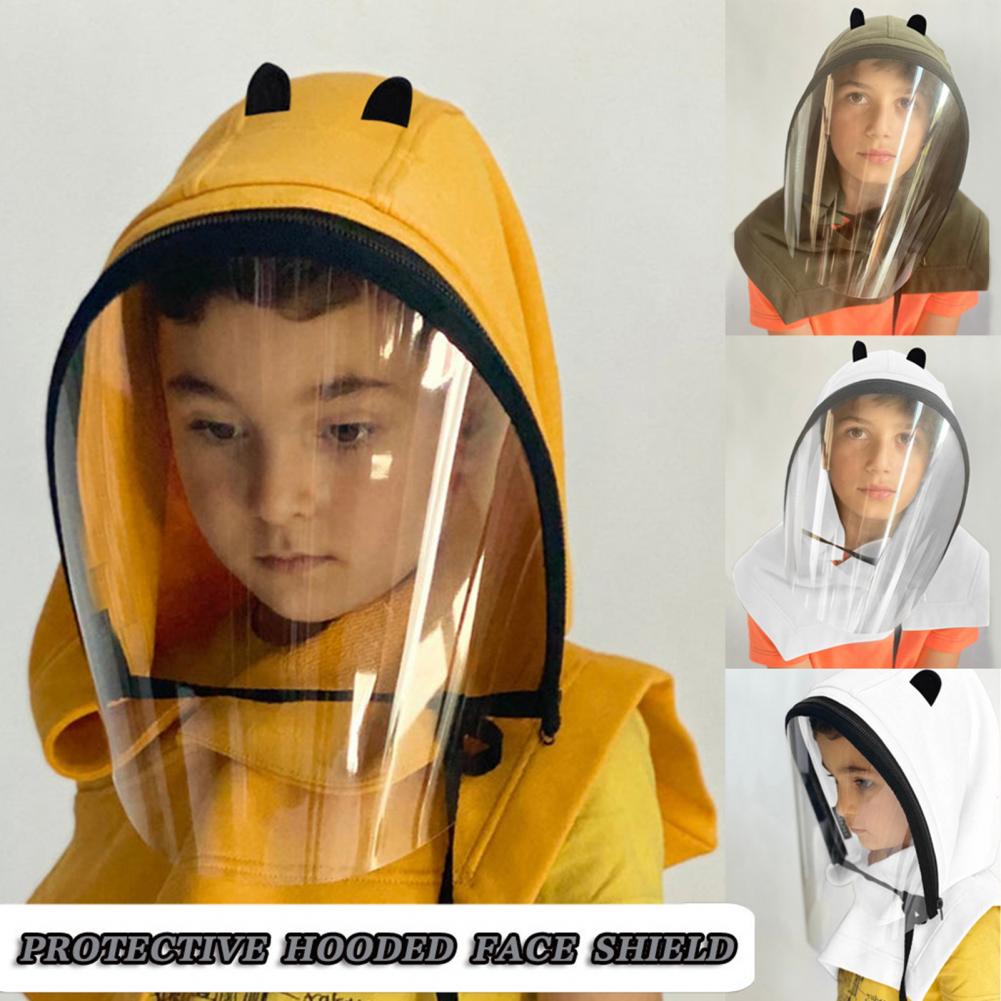 Kid Clear Hooded Hat Anti-spray Reusable Full Face... – Vicedeal