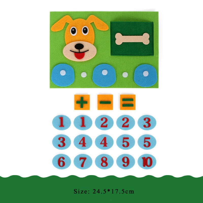 Felt Cloth Cartoon Card For Kids by Hands Study Ma... – Grandado