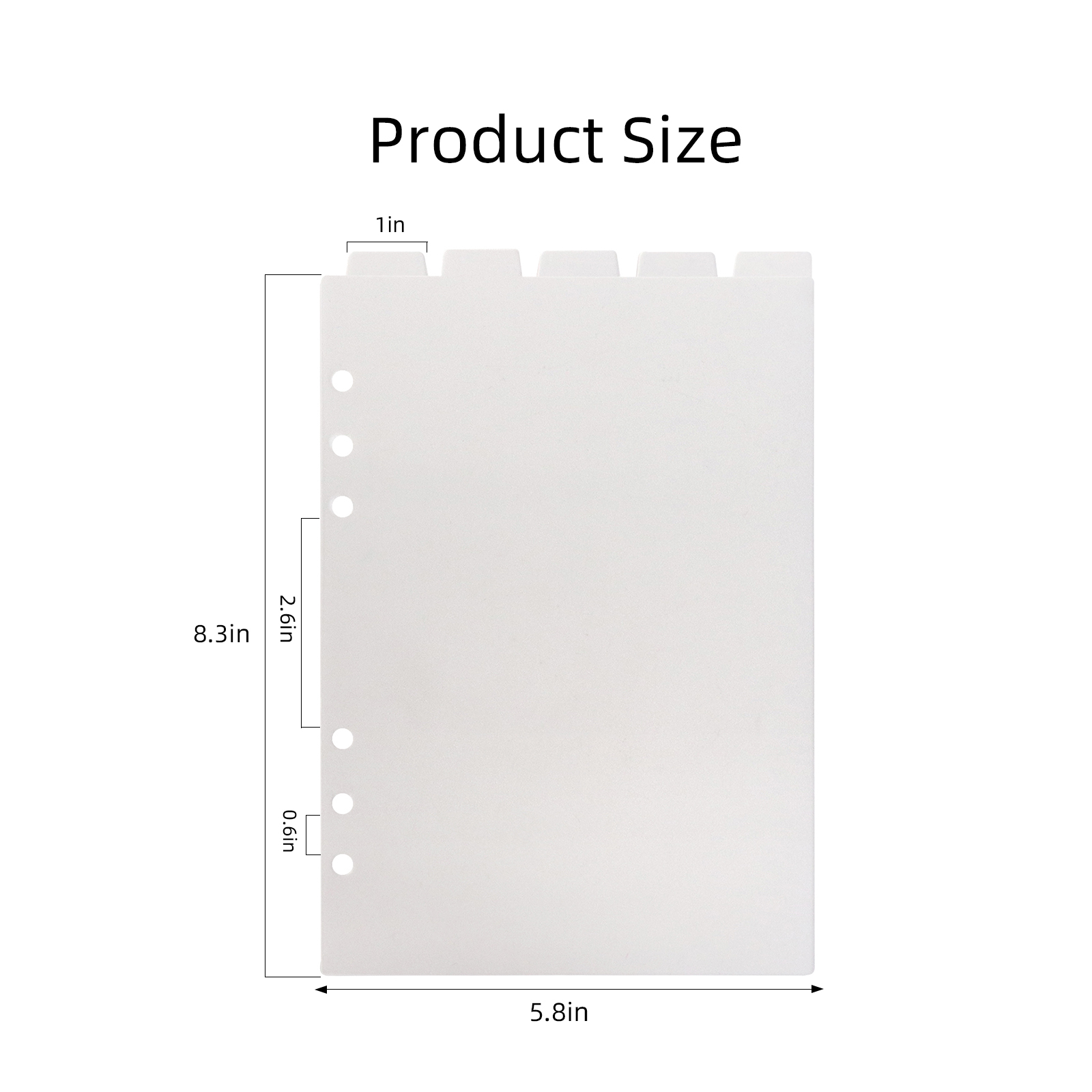 Sharkbang A5 A6 6 Holes Transparent Notebook Spira... – Vicedeal