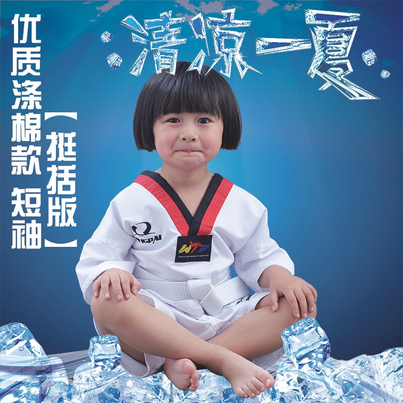 Children Kids Cotton dobok Taekwondo fitness train... – Grandado
