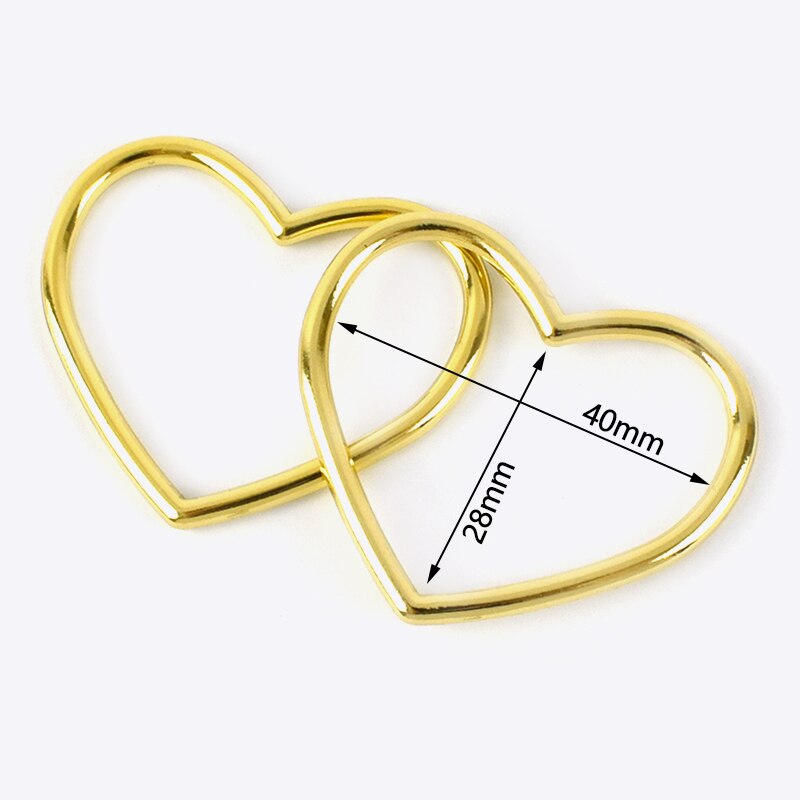Meetee 10/30Pcs ID40X28mm Hart Ring Haak Metalen G... – Grandado