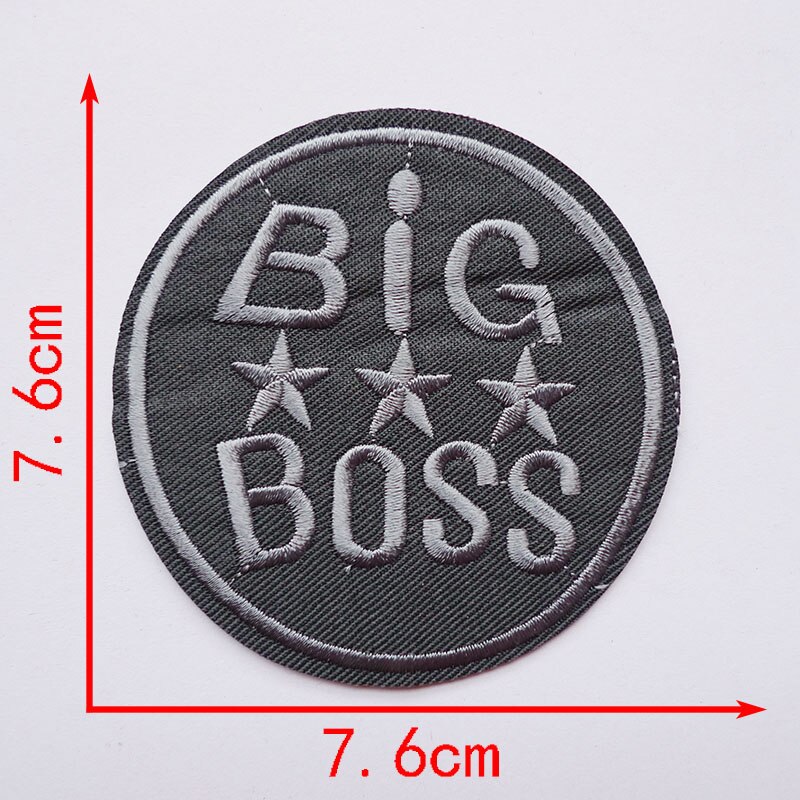 1Pcs 3D Leuke Big Boss Iron On Patches Melt Naaien... – Grandado