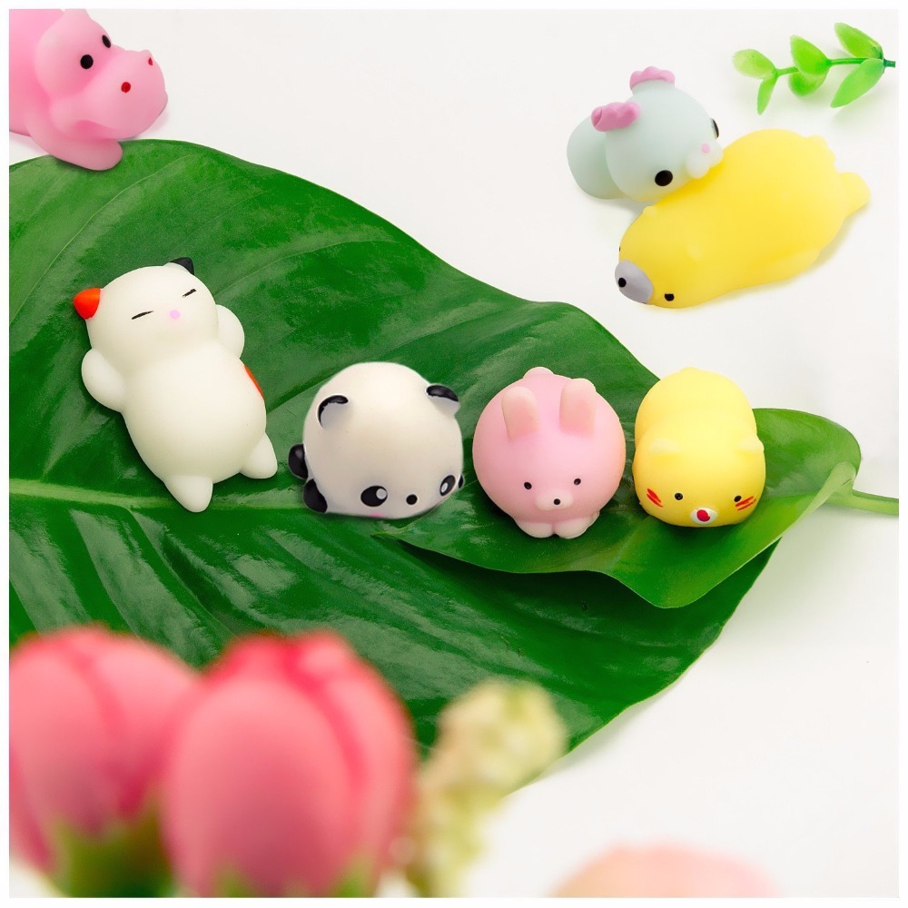 10 20 30 Pcs Mochi Squishy Decor Kawaii Animal Slo... – Grandado
