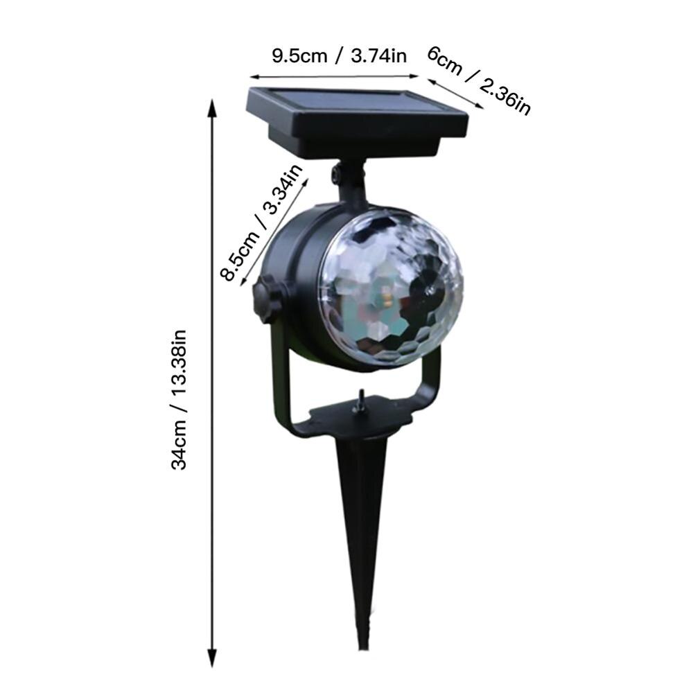 Solar Projector Power LED Projection Light Rotary ... – Vicedeal