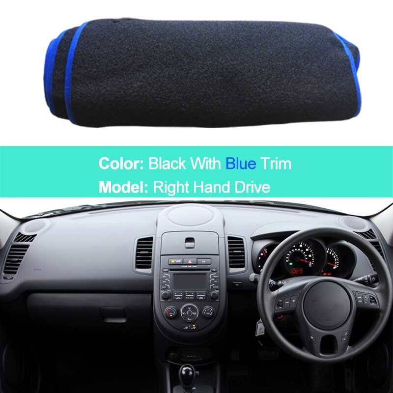 2 Layers Car Dashboard Cover For Kia Soul Dash Boa... – Grandado