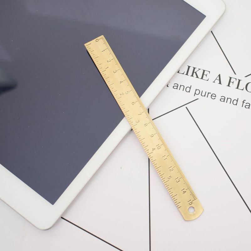 Vintage Brass Ruler Bookmark Label Book Mark Carto... – Grandado