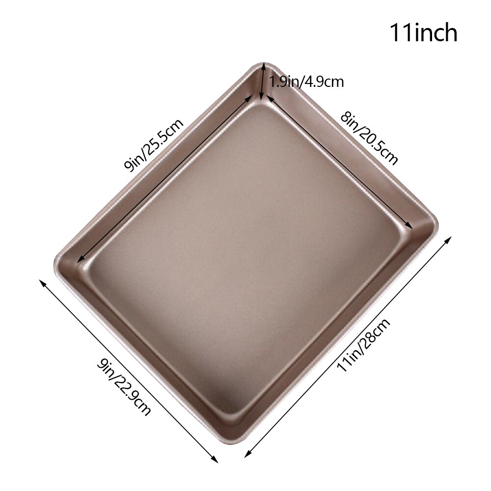 9/11/13inch Gold Color Non-stick Square Cake Pan B... – Grandado