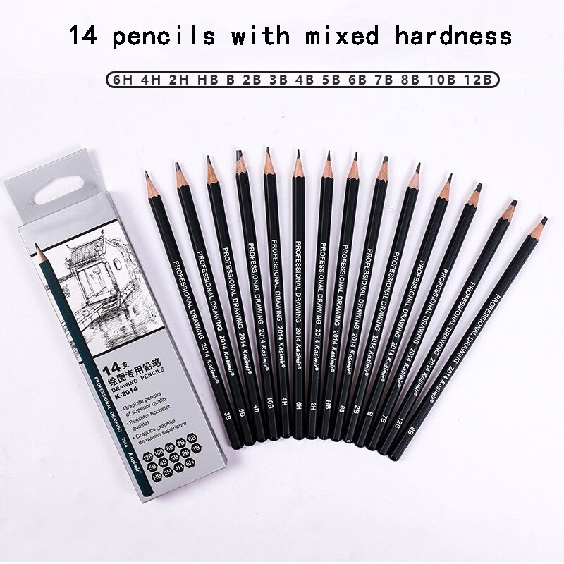 14 Stuks/set Schetsen En Tekenen Schrijven Potlode... – Grandado