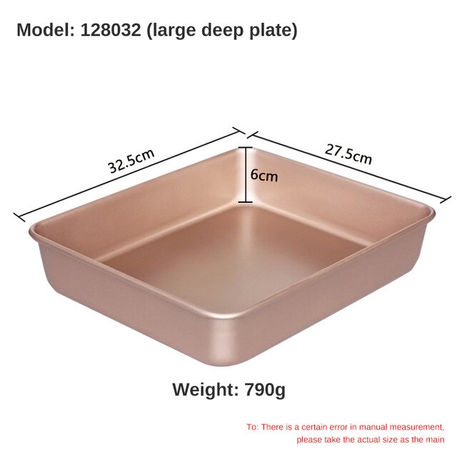 Rectangular Baking tray Non-stick Metal Cake Bread... – Vicedeal