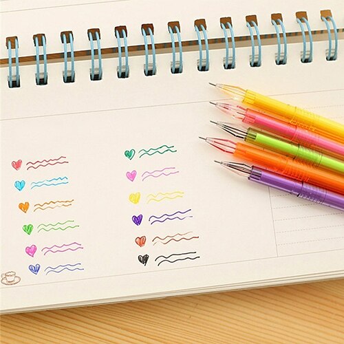 6Pcs/Lot Colorful Candy Color 0.5mm Rollerball Gel... – Grandado