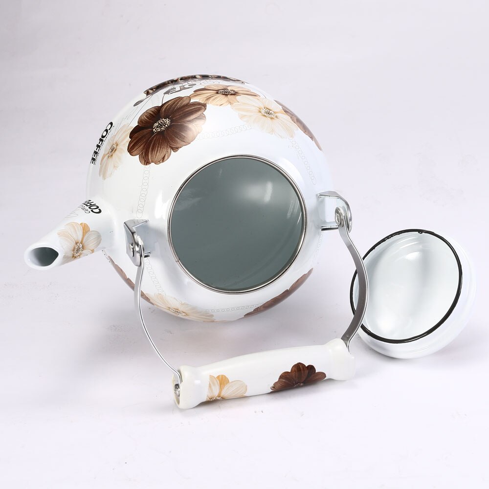 2L Chinese Traditional Enamel Teapot Vintage Loose... – Grandado