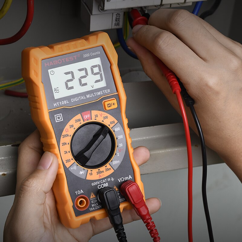 HT108L Multimeter Digital Ohm Voltage Ampere Resis... – Vicedeal