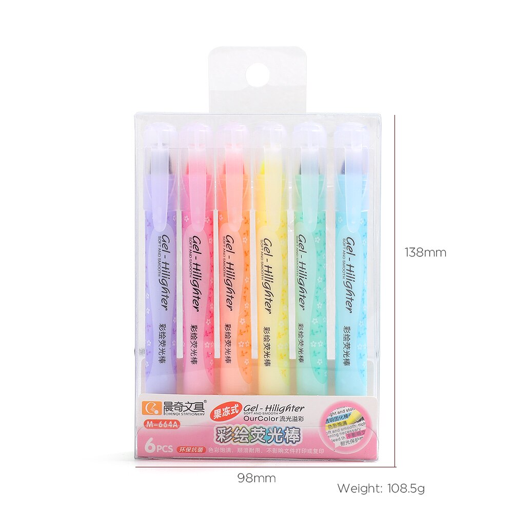6 Color Solid Painted Light Stick Series Highlight... – Grandado