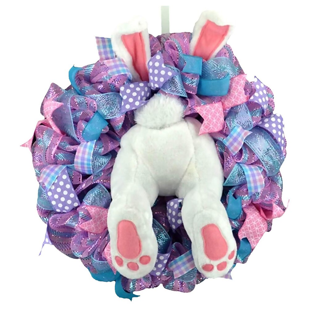 Colorful Easter Rabbit Garlands Door Ornaments Wal... – Grandado