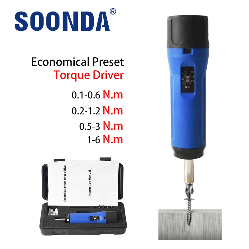 0.1-6N. M Preset Torque Driver Combinatie Voorgevo... – Vicedeal