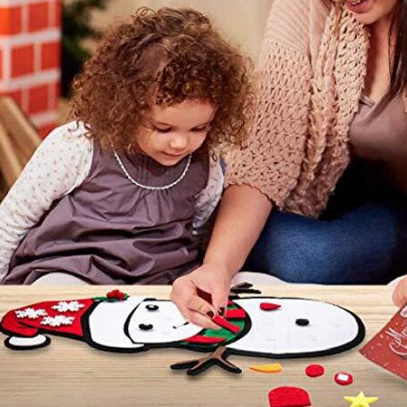 DIY Felt Snowman,Christmas Game Set with Detachabl... – Vicedeal